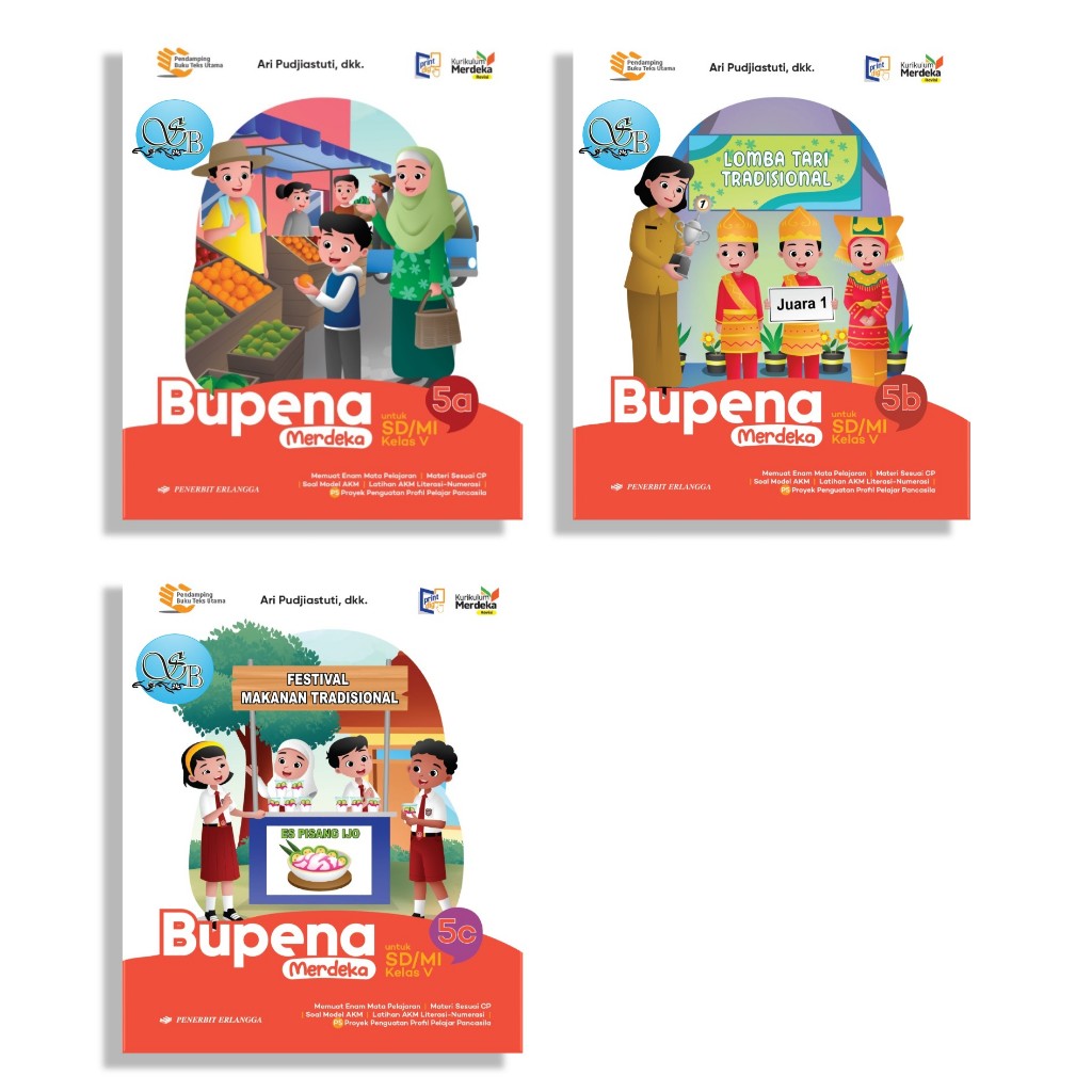 Jual [Penerbit Erlangga] Bupena Kelas 5A, 5B, 5C, 5D Kurikulum Merdeka ...