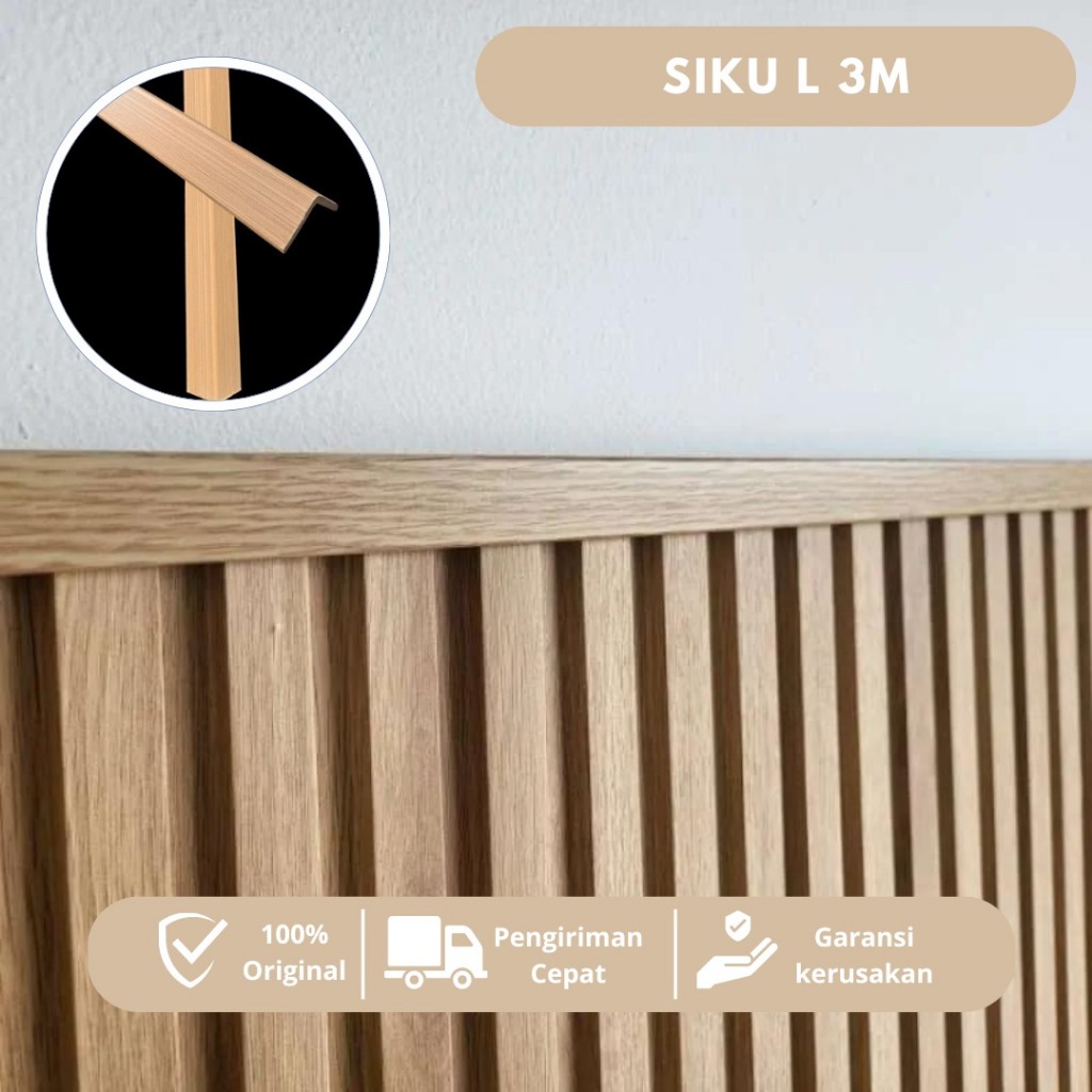 Jual Plint L | Siku L untuk List WPC Panel Ukuran Panjang 3 Meter ...