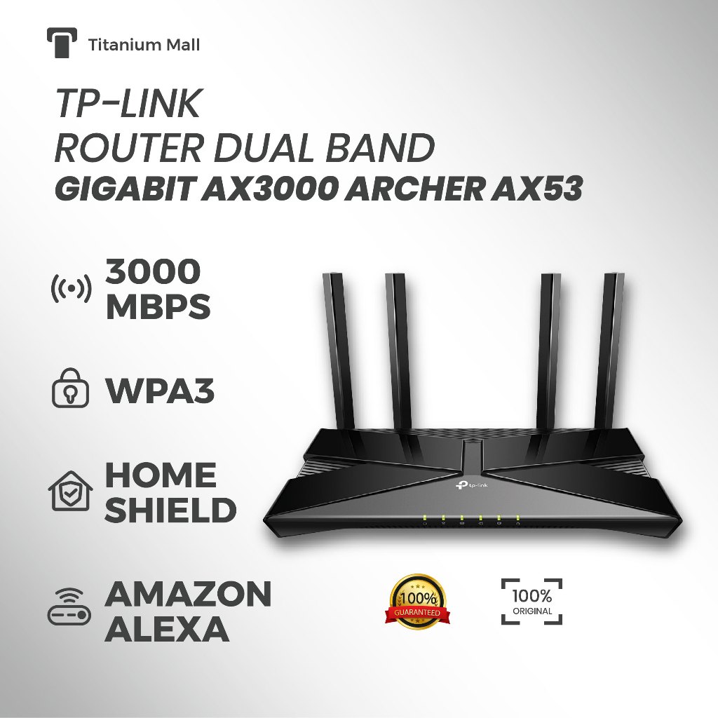 Jual TP-LINK Archer AX53 AX3000 Dual Band Gigabit Wi-Fi 6 Router TPLINK ...