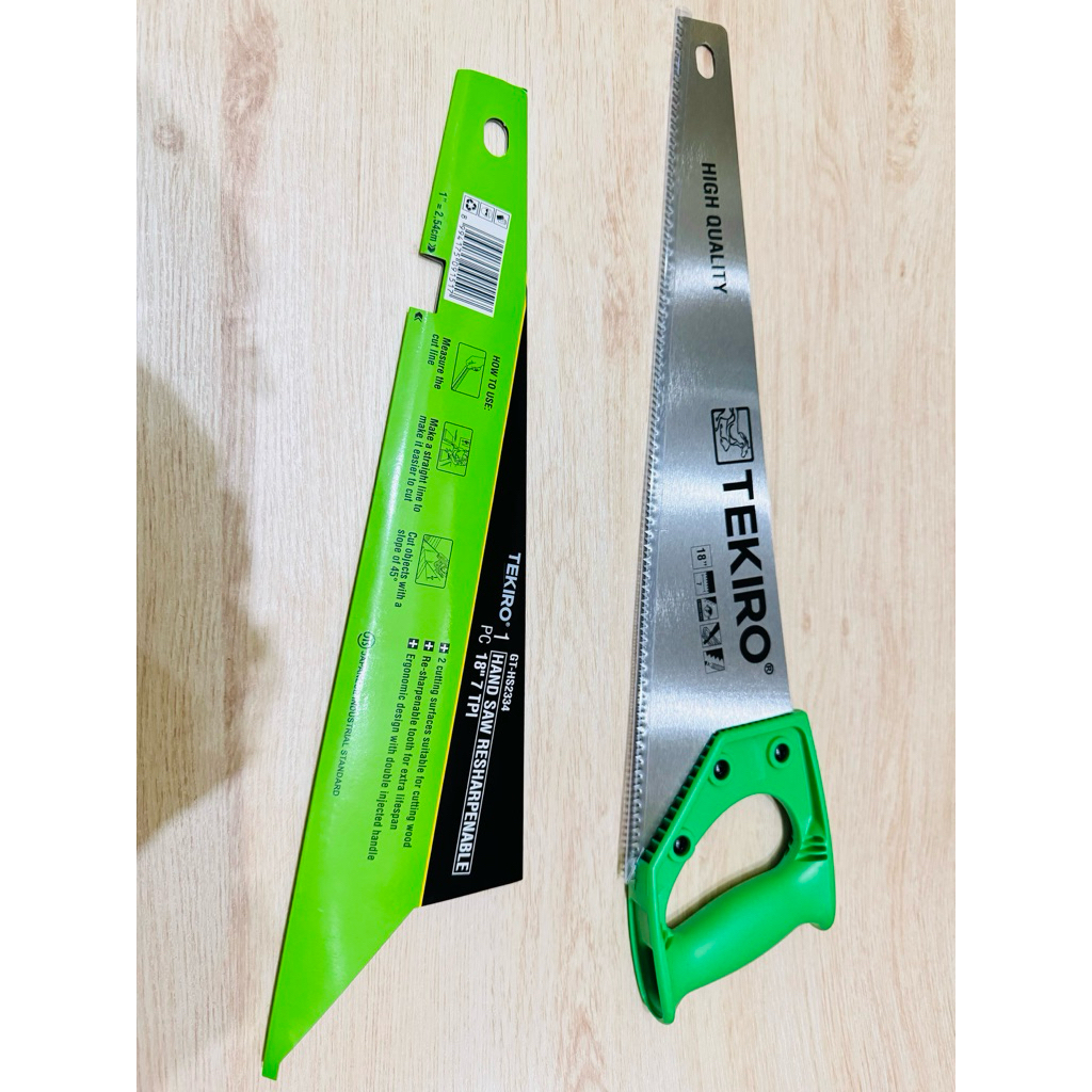 Jual (1PCS) Gergaji kayu TEKIRO 18" 7 TPI GG PVC ORIGINAL | Shopee ...