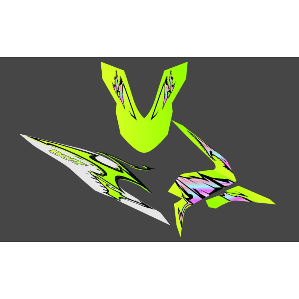 Jual STRIPING STICKER BEAT DELUXE NEW 110 TRANSPARAN SPESIAL EDITION ...