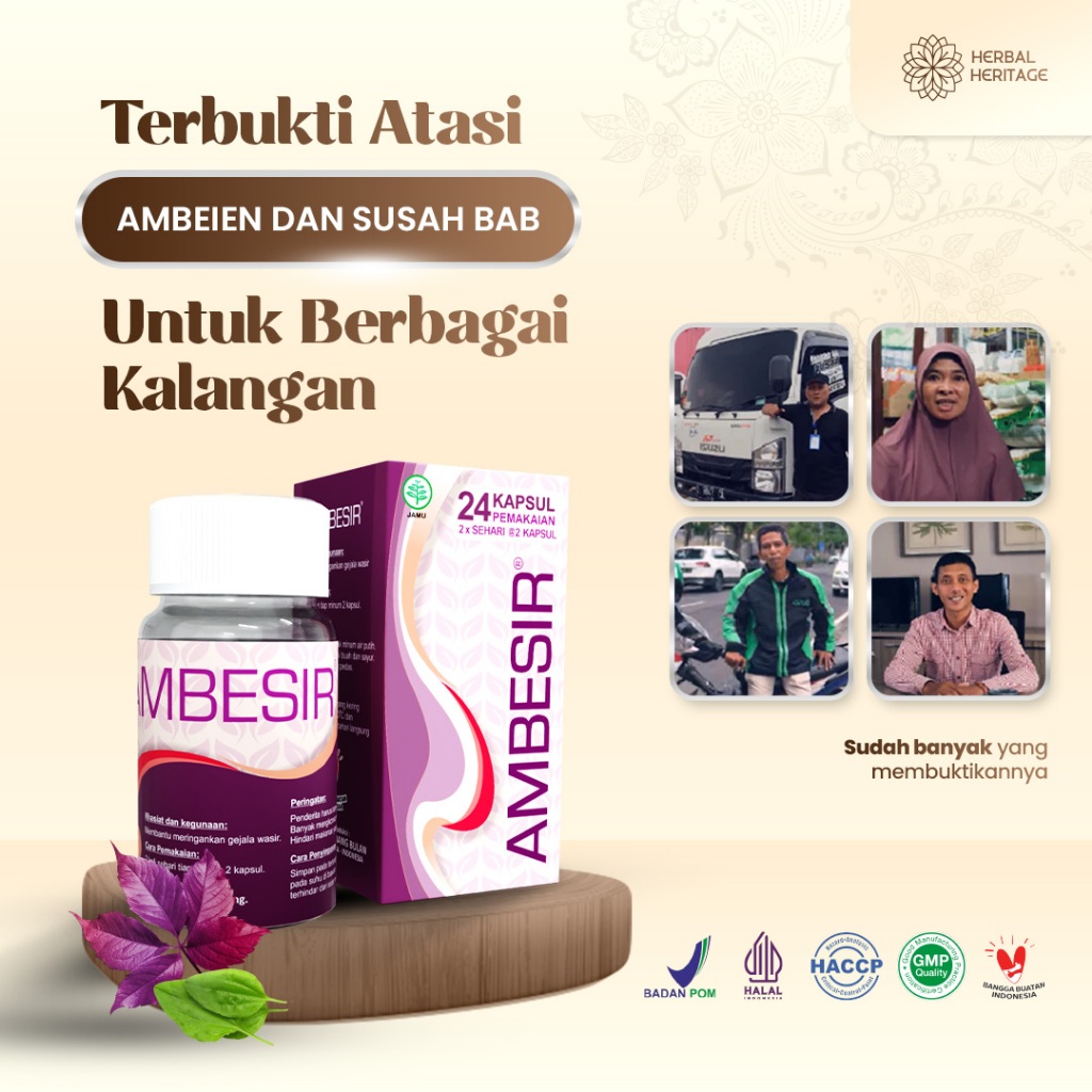 Jual AMBESIR isi 24 - Obat Ambeien Ambeyen Wasir Ampuh Daun Ungu ...