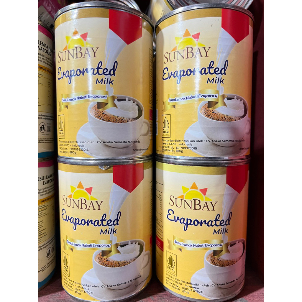 Jual Susu Evaporasi SUNBAY 380gr / susu putih / evaporasi / susu lemak ...