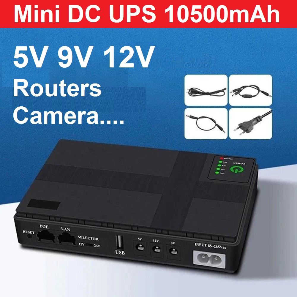 Jual Mini UPS DC Power Supply 10400mAh Lithium Portable Modem Router ...