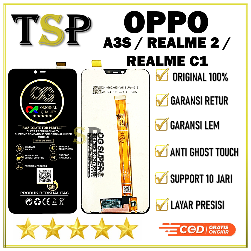 Jual 【Original 100%】LCD OPPO A3S / A5 / AX5 / A12E REALME 2 / REALME C1 LCD FULLSCREEN ORIGINAL ...