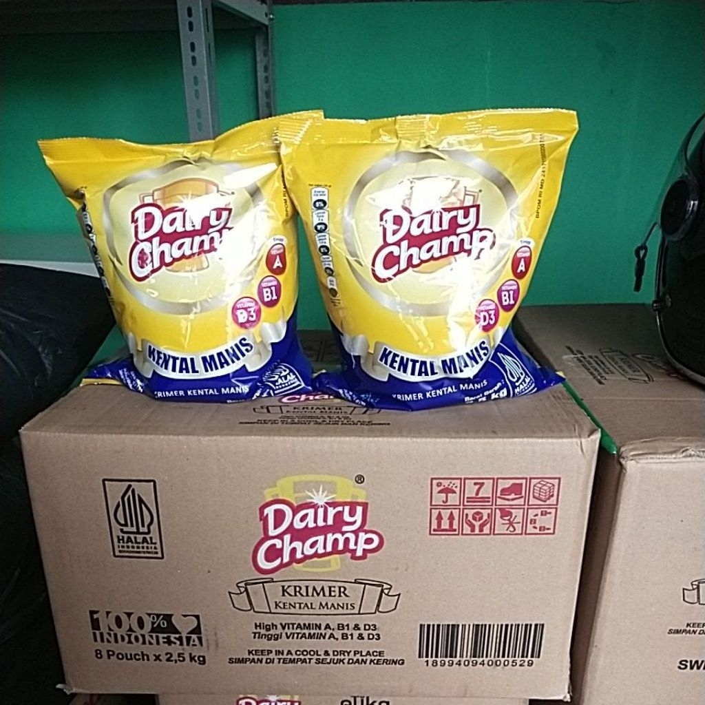 Jual Diary Champ Susu Kental Manis 2,5kg / 1 dus ( isi 8 pouch ...