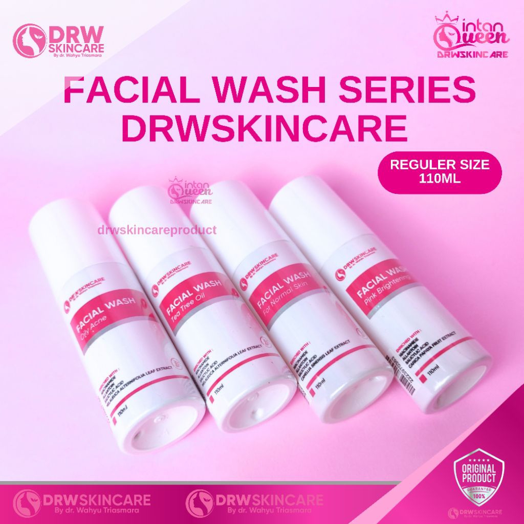 Jual DRW Skincare Facial Wash Reguler Size 100 ml For Acne Skin, Tea ...