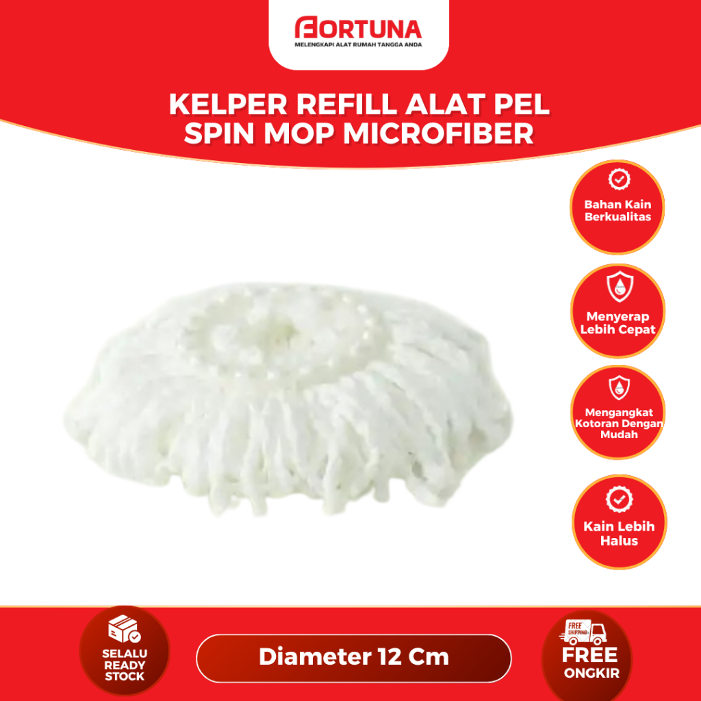 Jual Kelper Refill Alat Pel / Spin Mop Microfiber | Shopee Indonesia