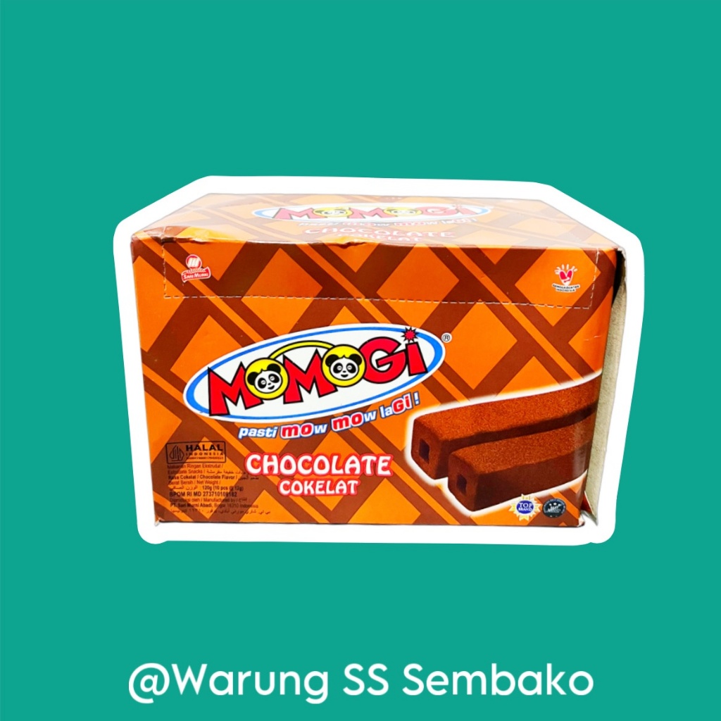 Jual Momogi Snack Cokelat 1000 1 pack isi 10 pcs | Shopee Indonesia