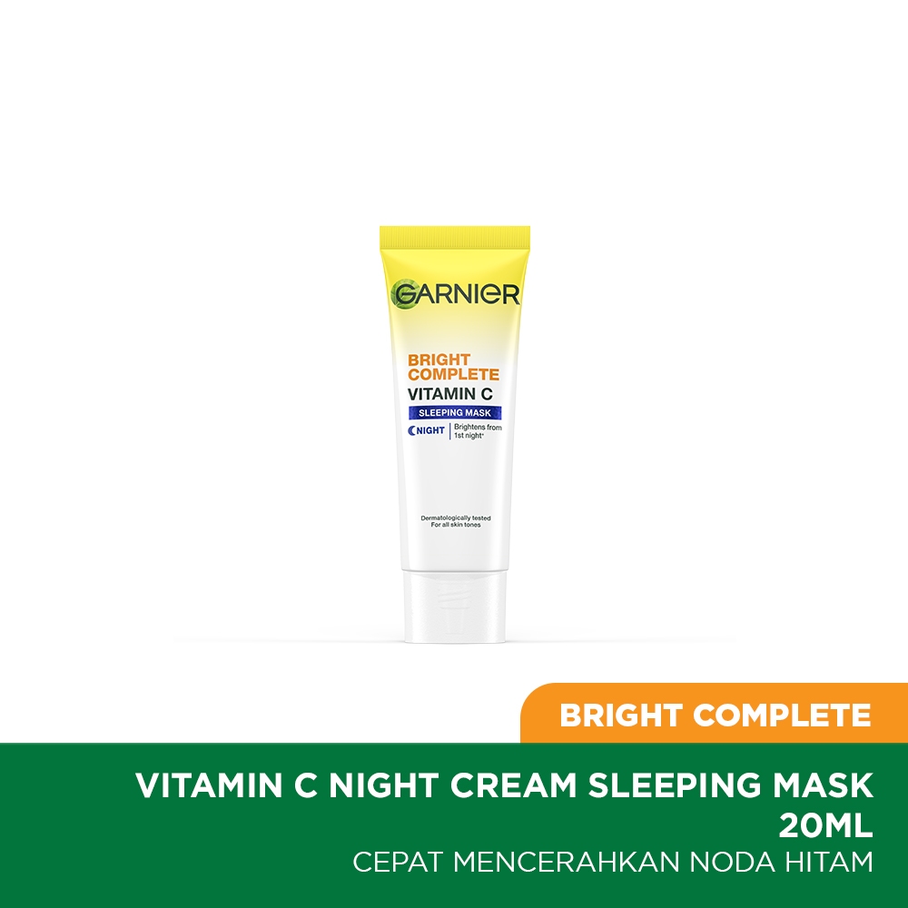 Jual Garnier Bright Complete Vitamin C Yoghurt Sleeping Mask Night 20 mL | Shopee Indonesia