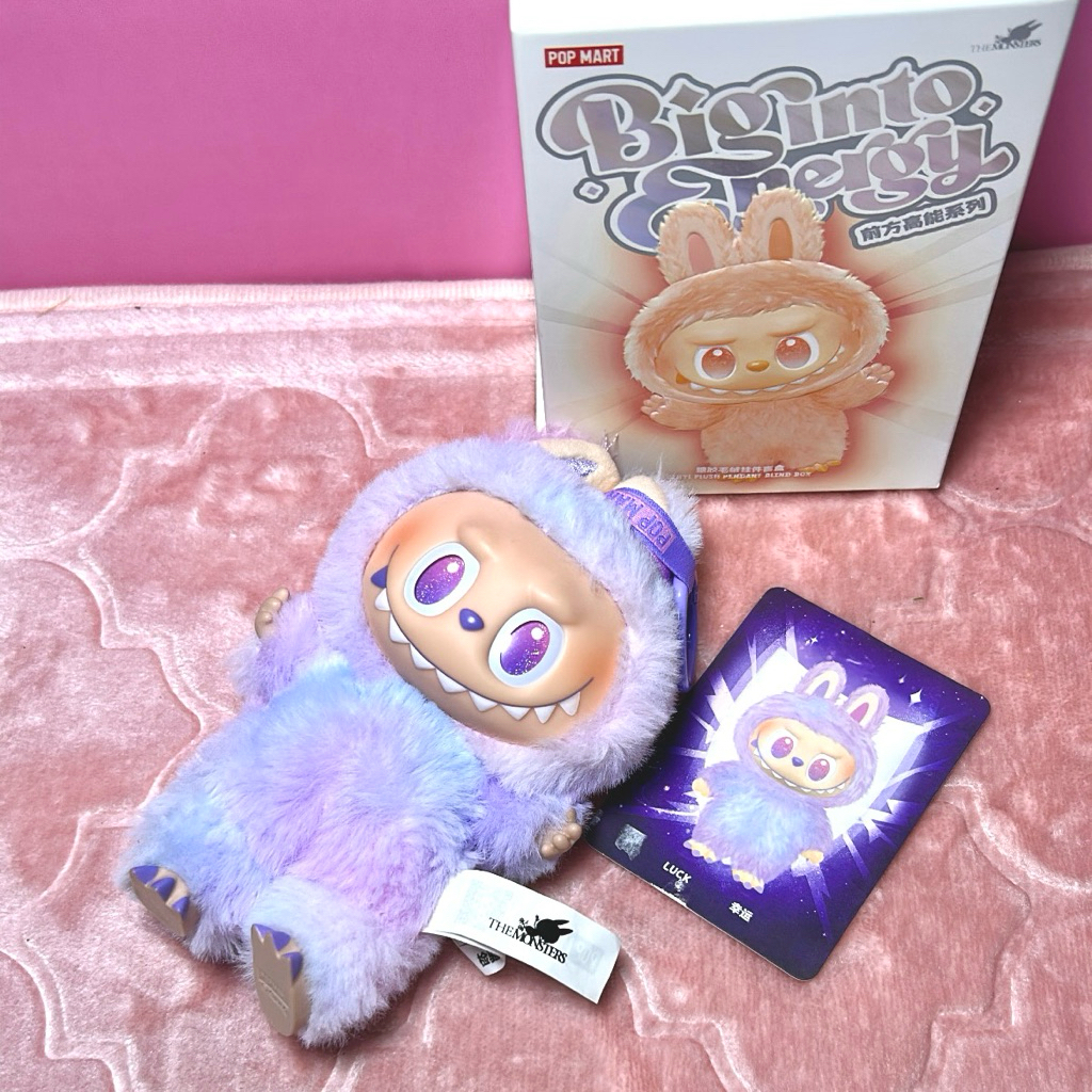 Jual Popmart Pop Mart Labubu V3 big Into Energy Luck Ungu Lilac ...