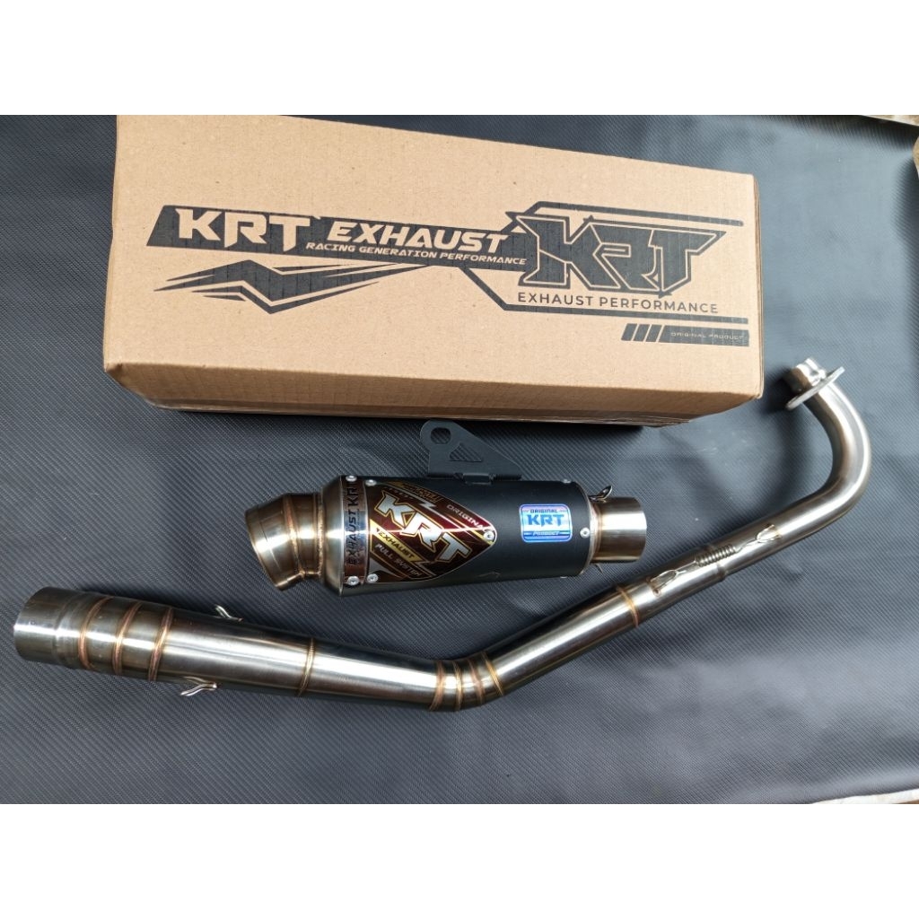 Jual Knalpot Racing KRT K3 Black emblem Kolong Step Standart Balap ...