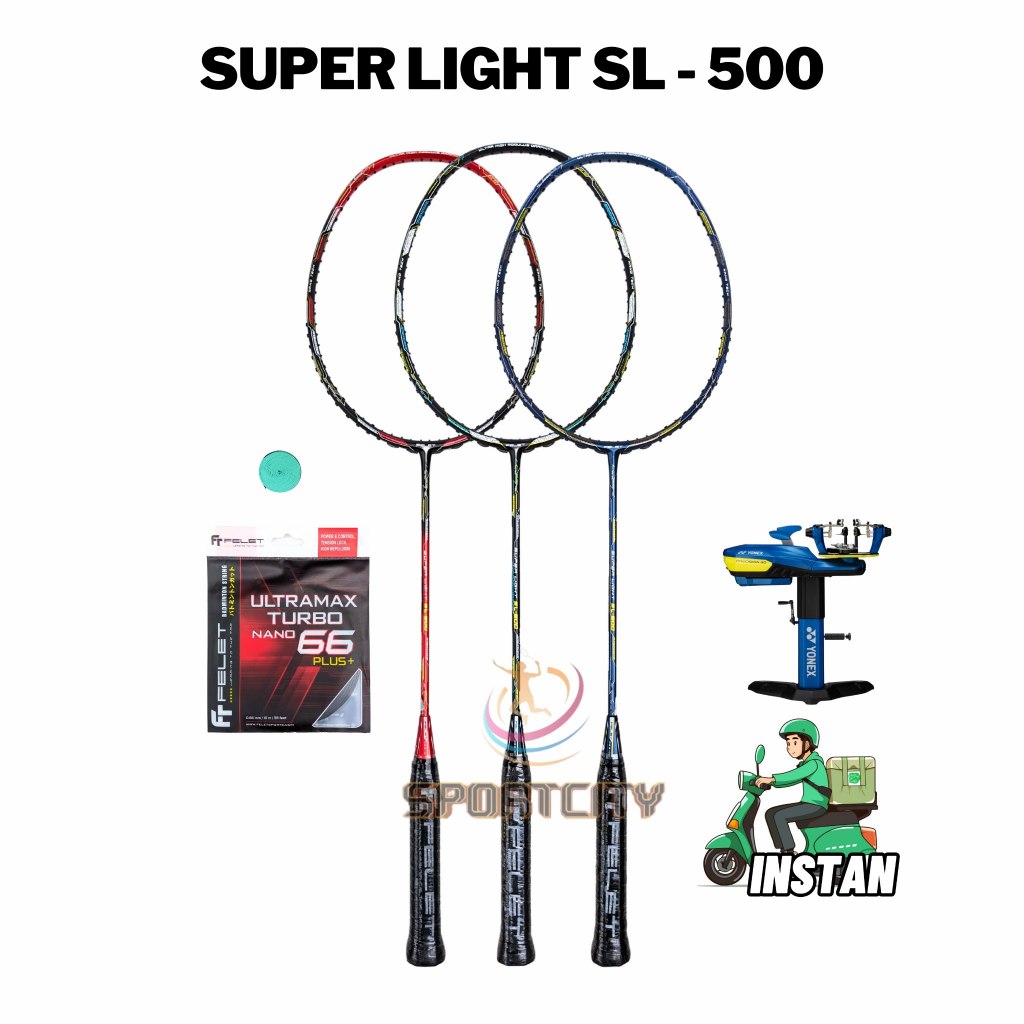 Jual RAKET BADMINTON FELET SUPER LIGHT S-L 500 ORIGINAL | Shopee Indonesia