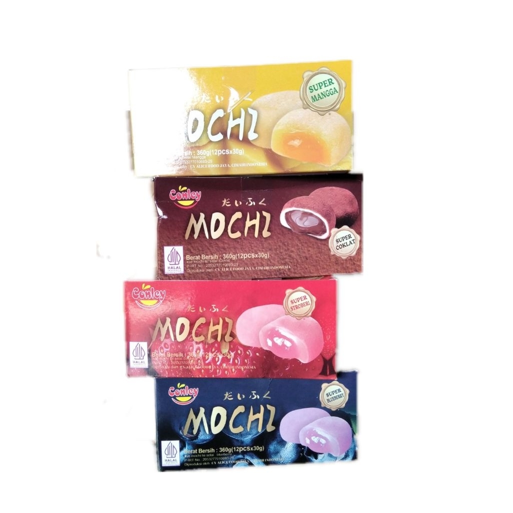Jual CONLEY MOCHI SUPER Stroberi,Coklat,Bluberi,Mangga 1Box isi 12pcs ...