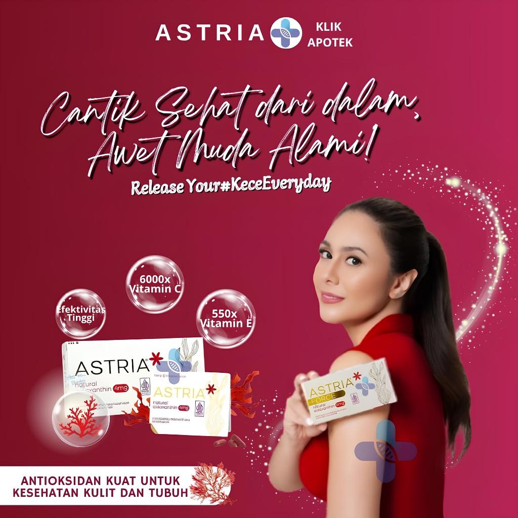 Jual ASTRIA | Astaxanthin 4mg | 1 Box isi 12 Kapsul | Shopee Indonesia