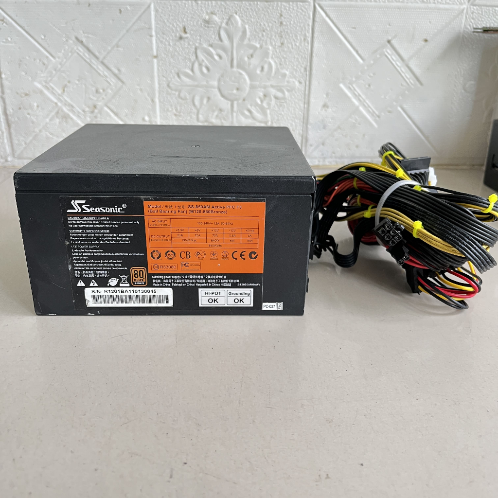 Jual PSU GAMING SEASONIC M12II 850W 80+ BRONZE MODULAR V3 POWER SUPPLY ...