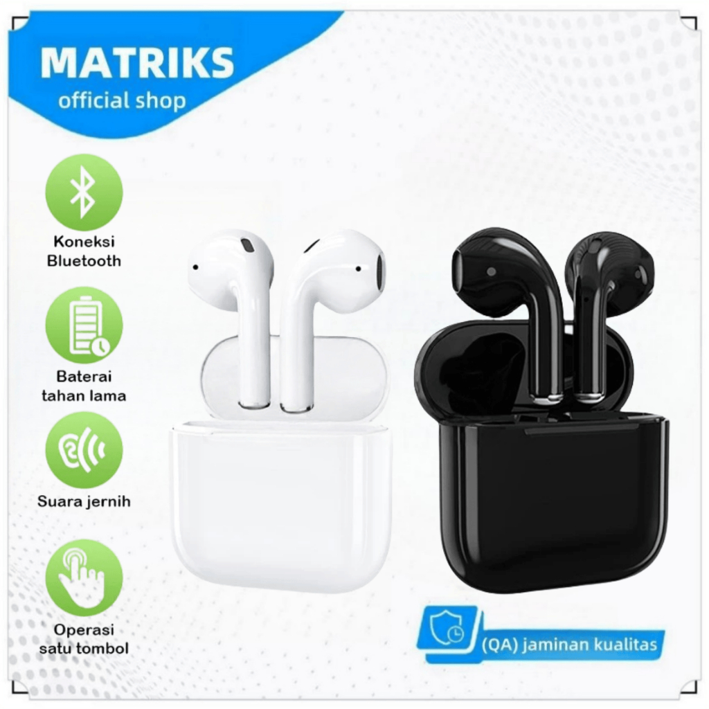 Jual Pro4 Headset Bluetooth V5.3 TWS with Mic Smart Touch Control ...