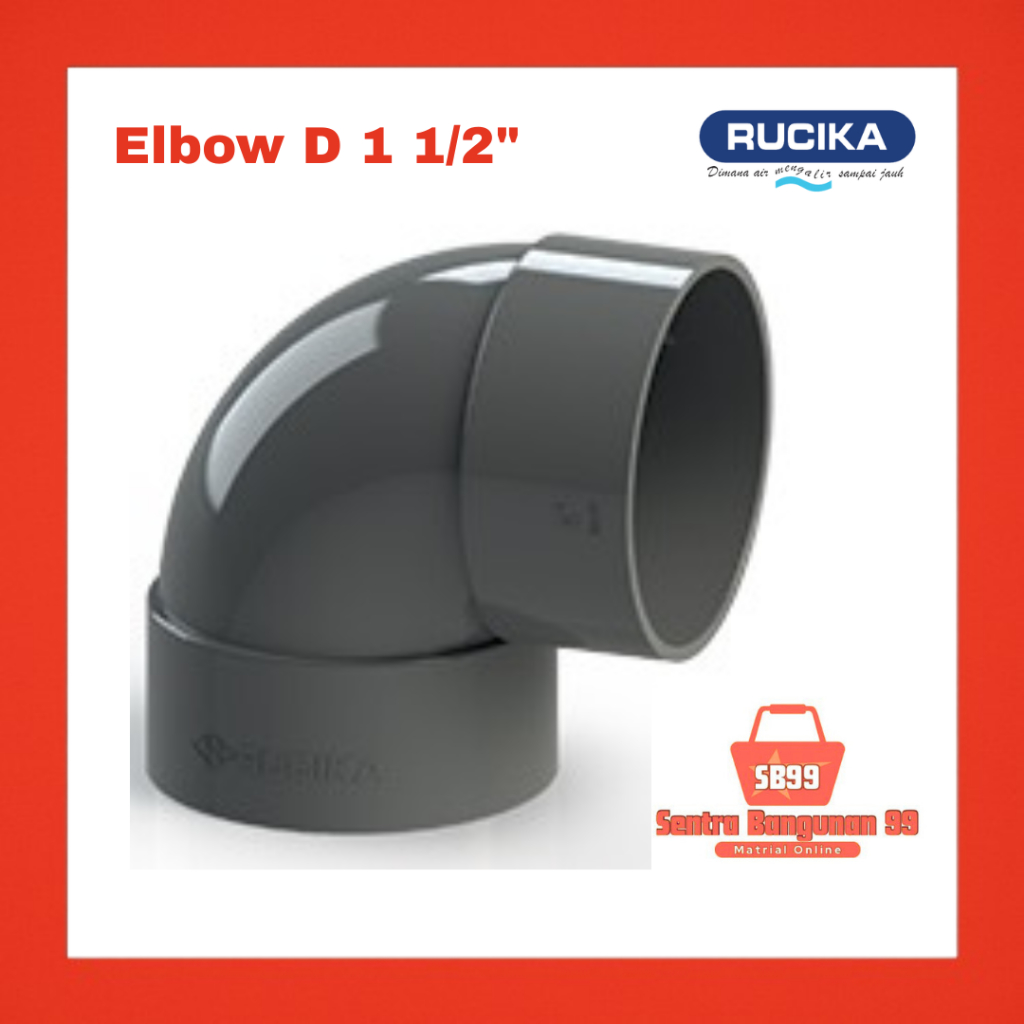 Jual Keni Elbow Rucika D Ukuran 1 1/2 Inch | Shopee Indonesia