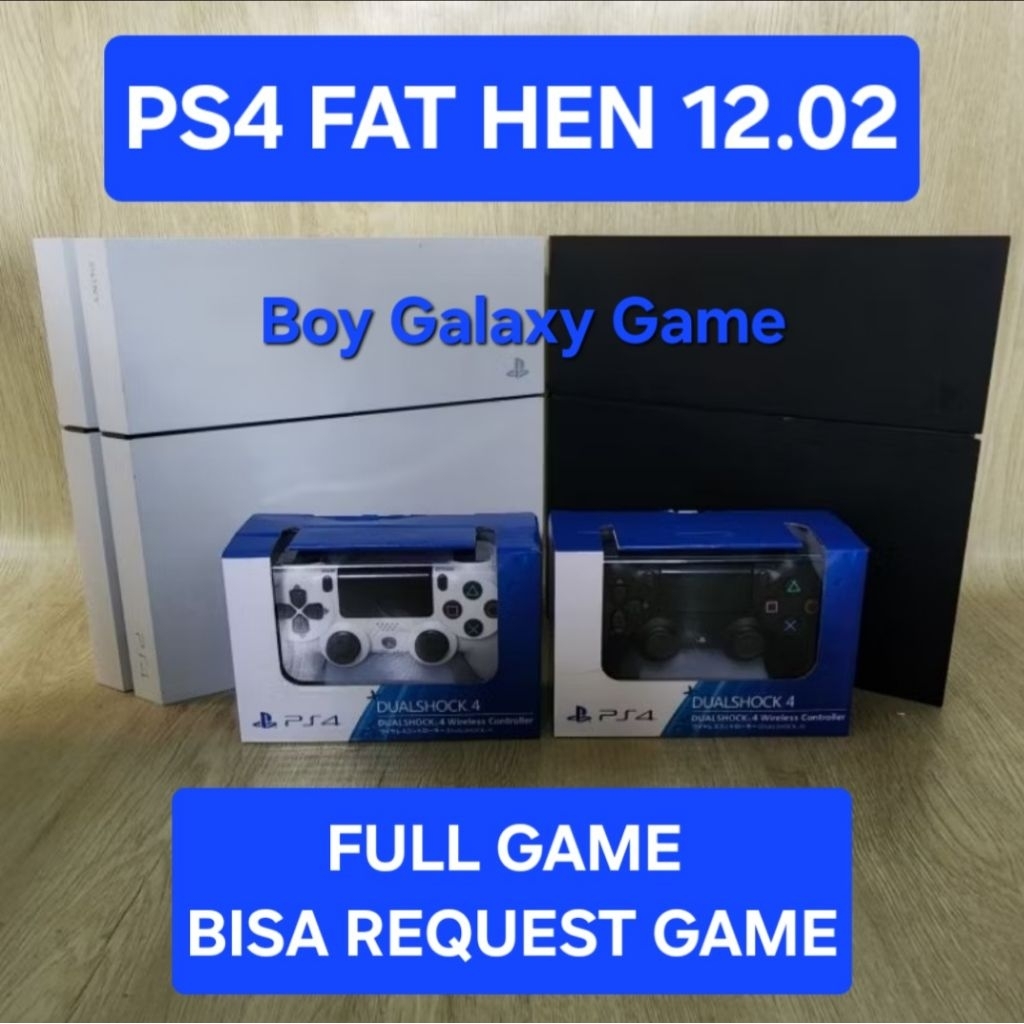 Jual PS4 PRO/Slim/Fat HEN 12.02 ~12.52 Langsung Aktif Bisa Request Game ...