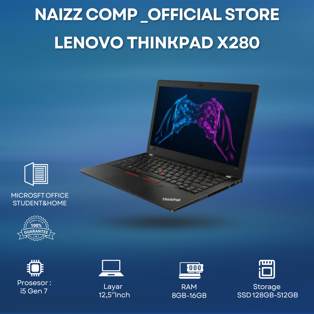 Jual Laptop Lenovo Thinkpad X280 Core i5 Gen 7 Ram 8GB-16GB SSD 128GB ...