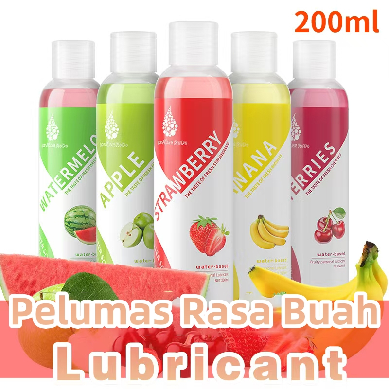 Jual [PRIVASI AMAN]Lovedrops Lubricant 200ml Premium Fruit Flavor Gel ...