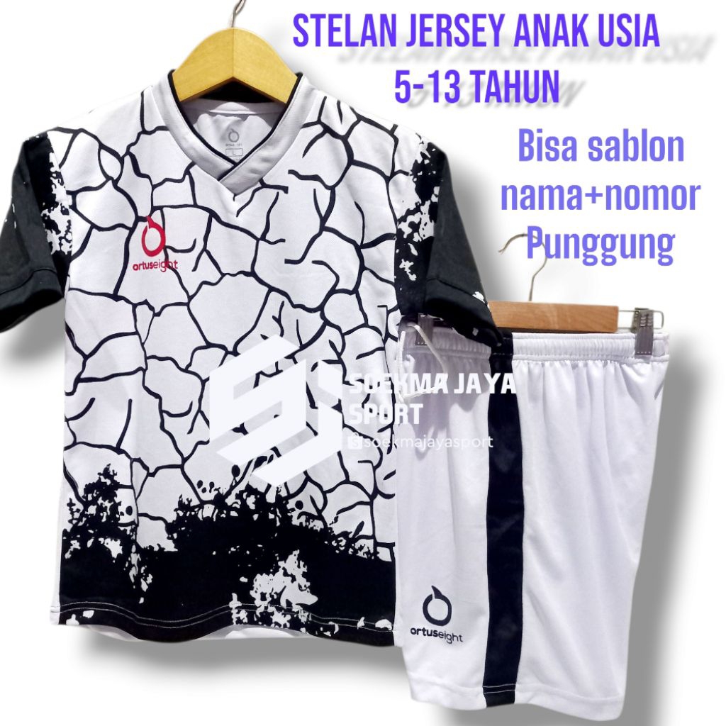 Jual [ GRATIS SABLON NAMA+NOMOR PUNGGUNG ] Stelan Jersey Anak Anak SD ...