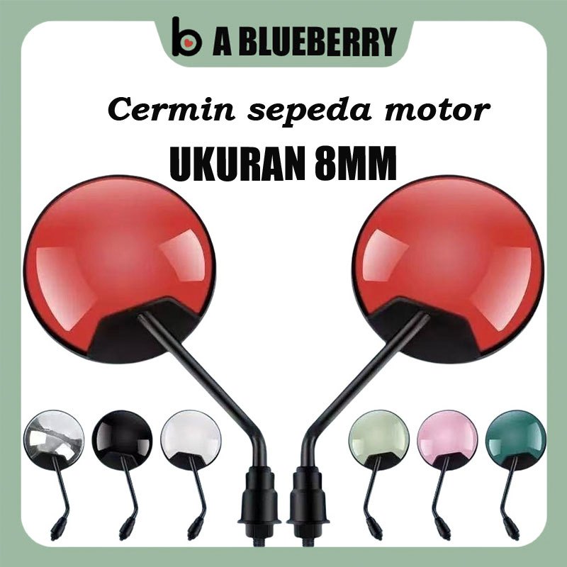 Jual A Blueberry 8MM Kaca Spion Bulat Pendek Sepeda Listrik Universal ...