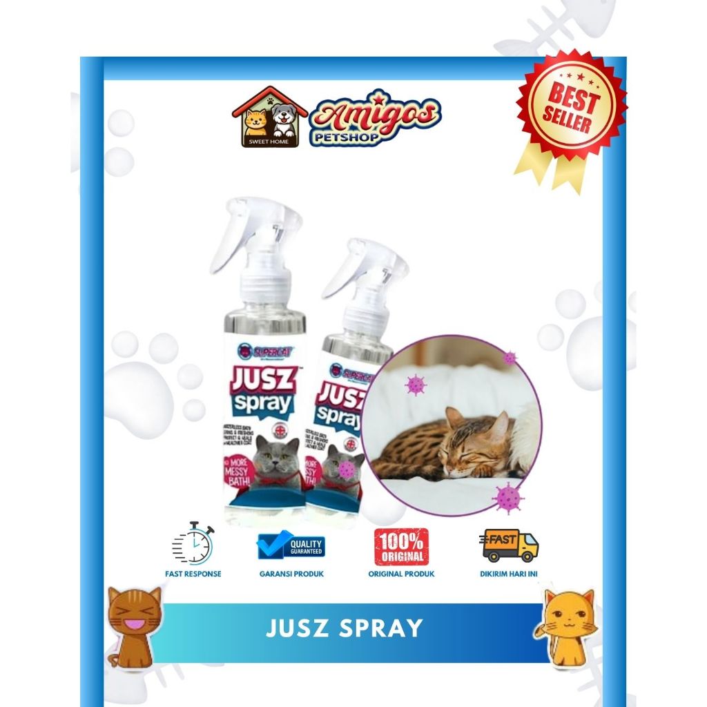 Jual JUSZ SPRAY Obat spray Scabbies Jamur Scadix spray cocok utk anjing ...