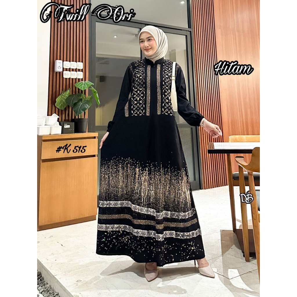 Jual Gamis Twill Ori Pekalongan LD 110 cm Busui Friendly M L XL XXL ...