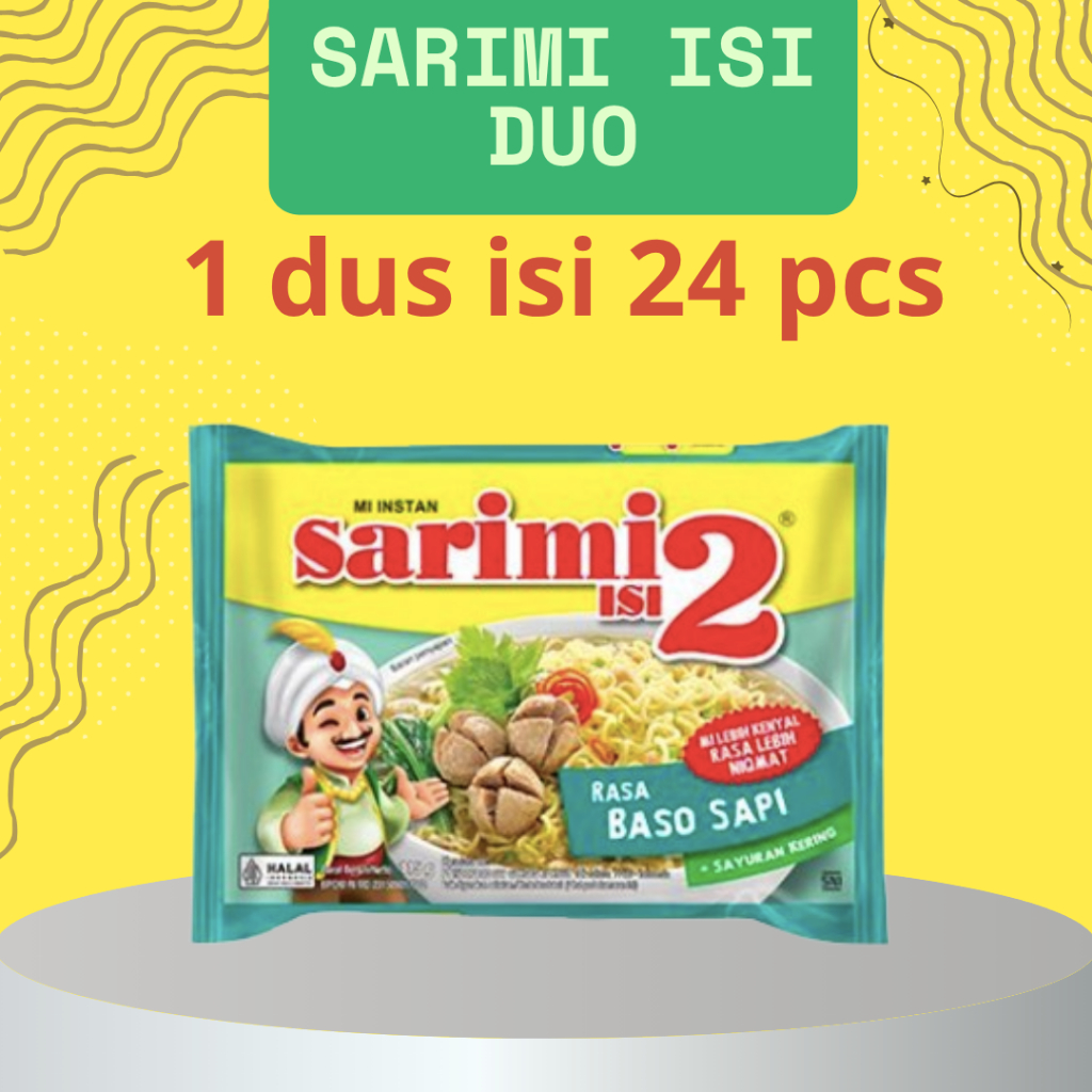 Jual mi instan sarimi isi duo rasa Baso Sapi - 1 dus isi 24 pcs ...