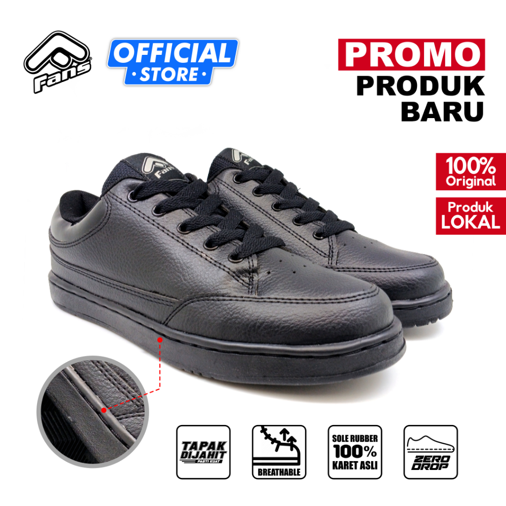 Jual Sepatu Sekolah Fans Mulo 2 Sepatu Kasual tapak dijahit nyaman ...
