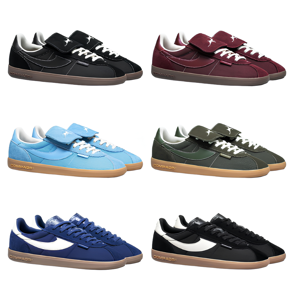 Jual Sepatu Compass Tribune Black Gum Home Away Black Maroon White Blue ...