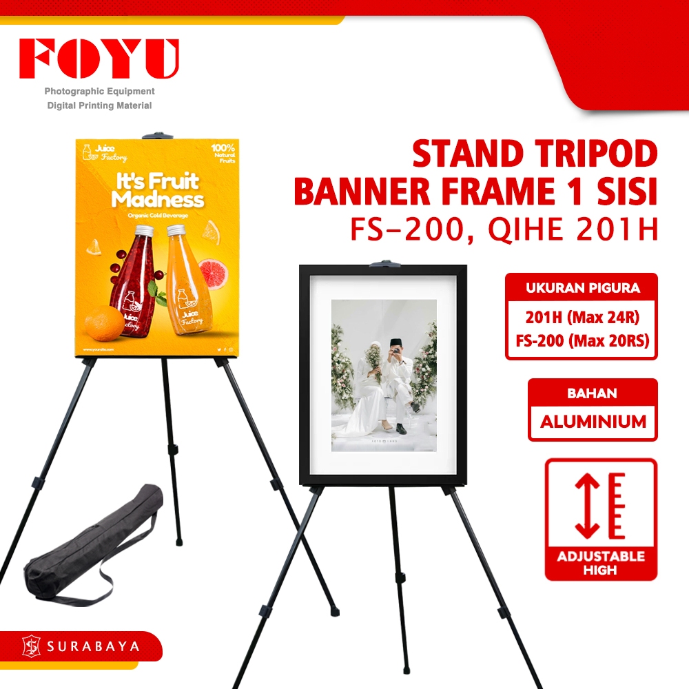 Jual Tripod Banner Poster Menu Cafe Frame Pigura Stand Bingkai Foto ...