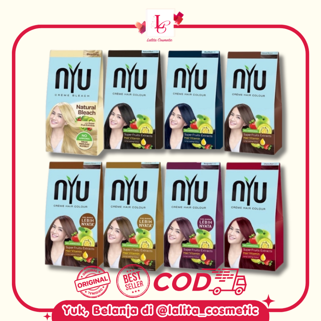 Jual Cat Rambut NYU Creme Hair Color | Shopee Indonesia