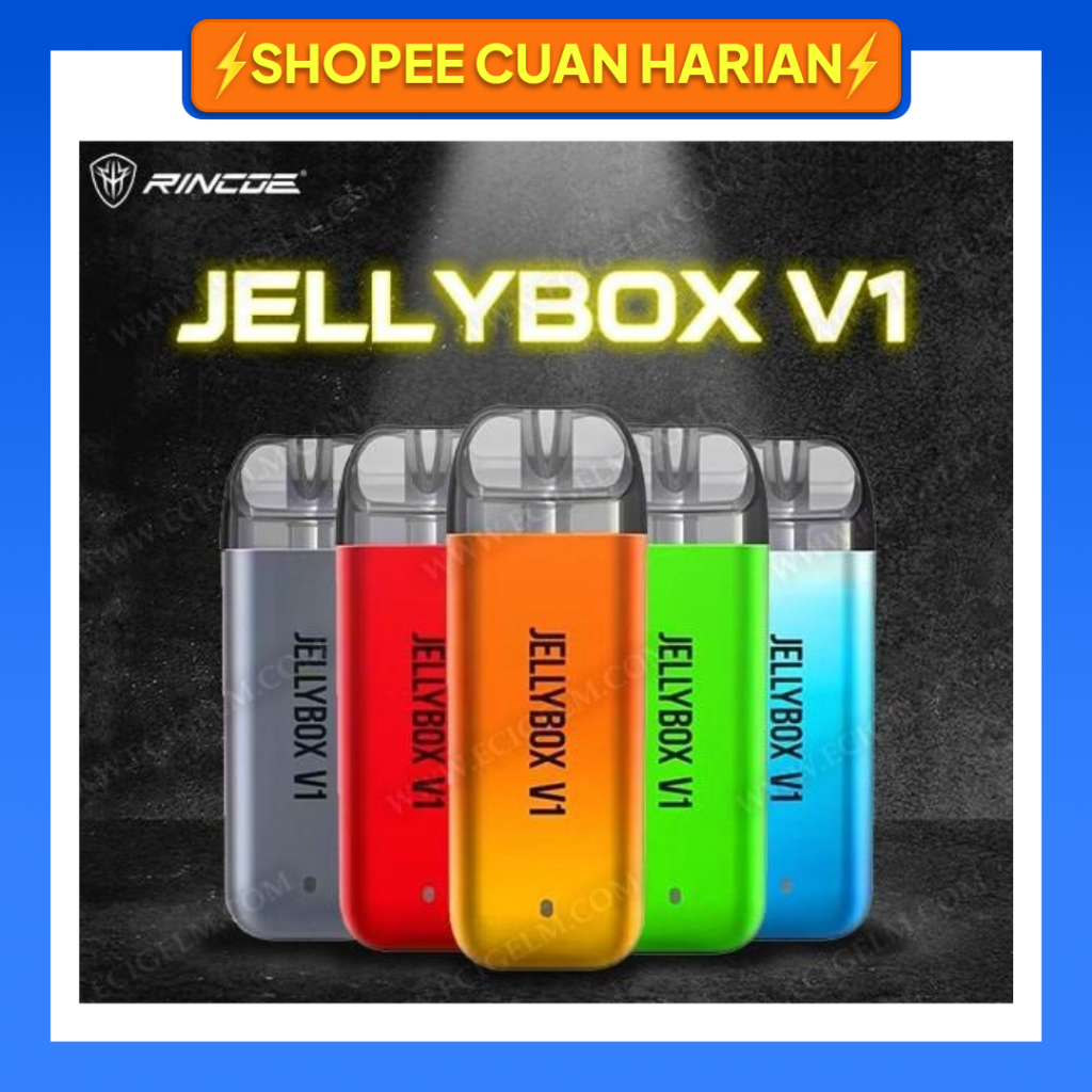 Jual RINCOE JELLYBOX V1 POD KIT 750MAH 16W 100% AUTHENTIC DEVICE BY ...