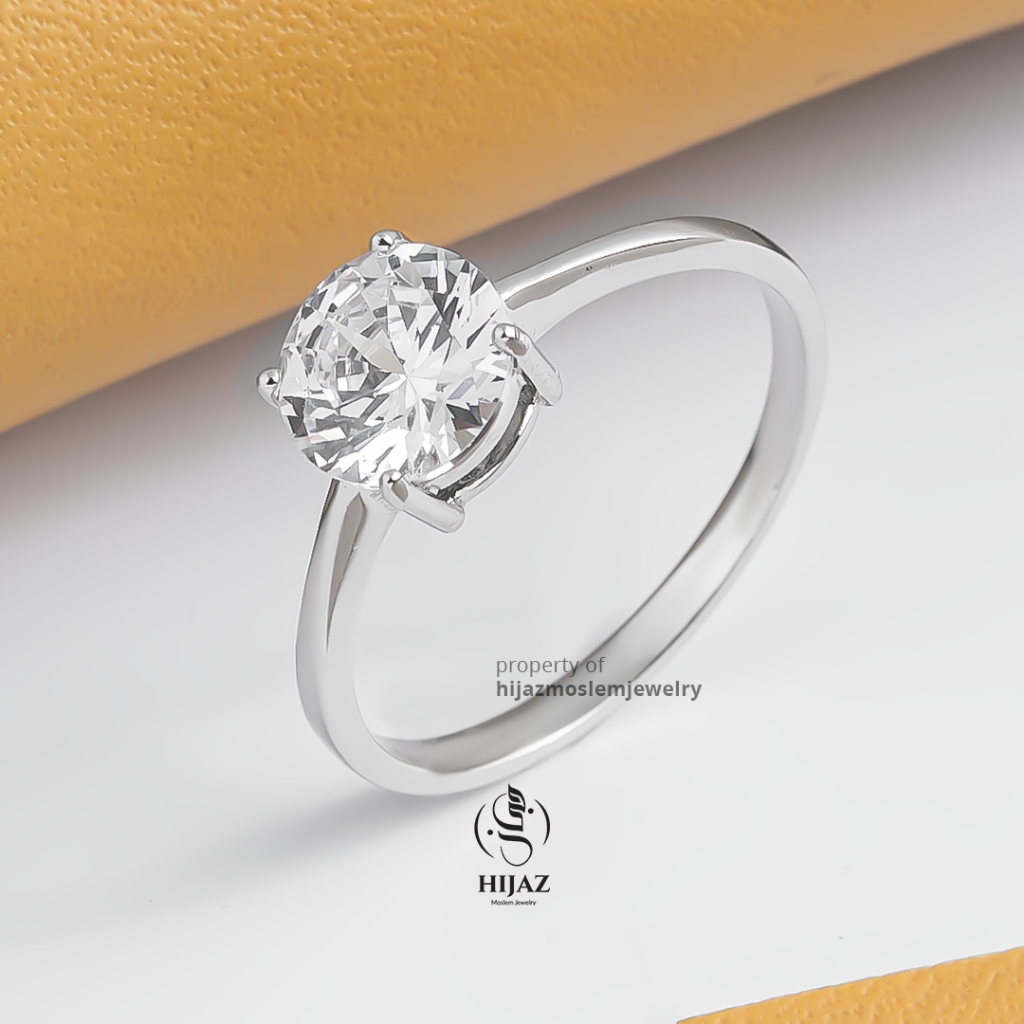 Jual Hijaz Cincin Perak 950 Silver Ring Wanita Swarovski Anti Karat ...