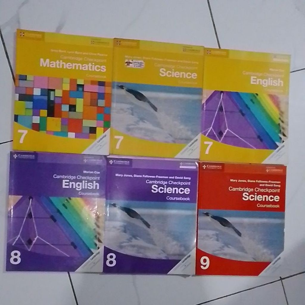 Jual CAMBRIDGE CHECKPOINT MATHEMATICS COURSEBOOK 7, SCIENCE 7,8,9 ...
