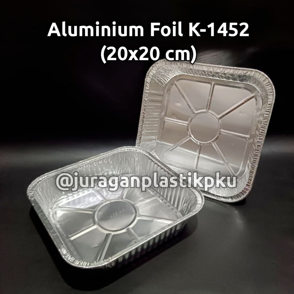 Jual Aluminium Foil Cup K-1452 | Loyang Persegi Petak 20x20 cm Dimsum ...
