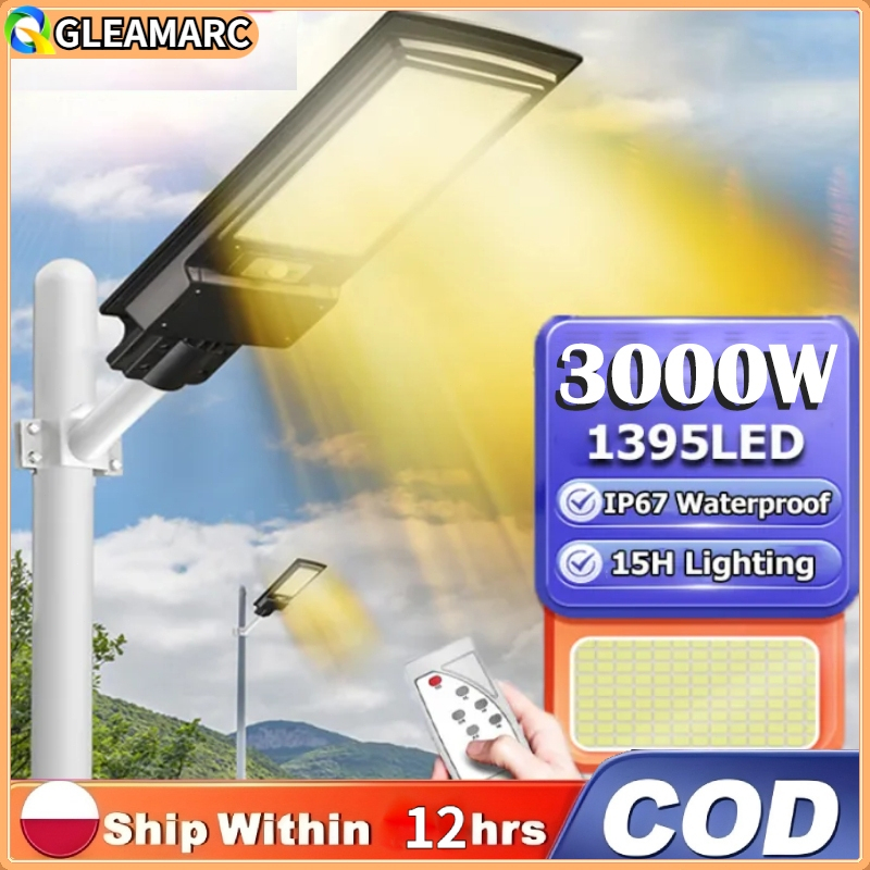 Jual GLEAMARC Lampu LED Solar Cell Lampu Waterproof PIR Motion Sensor ...