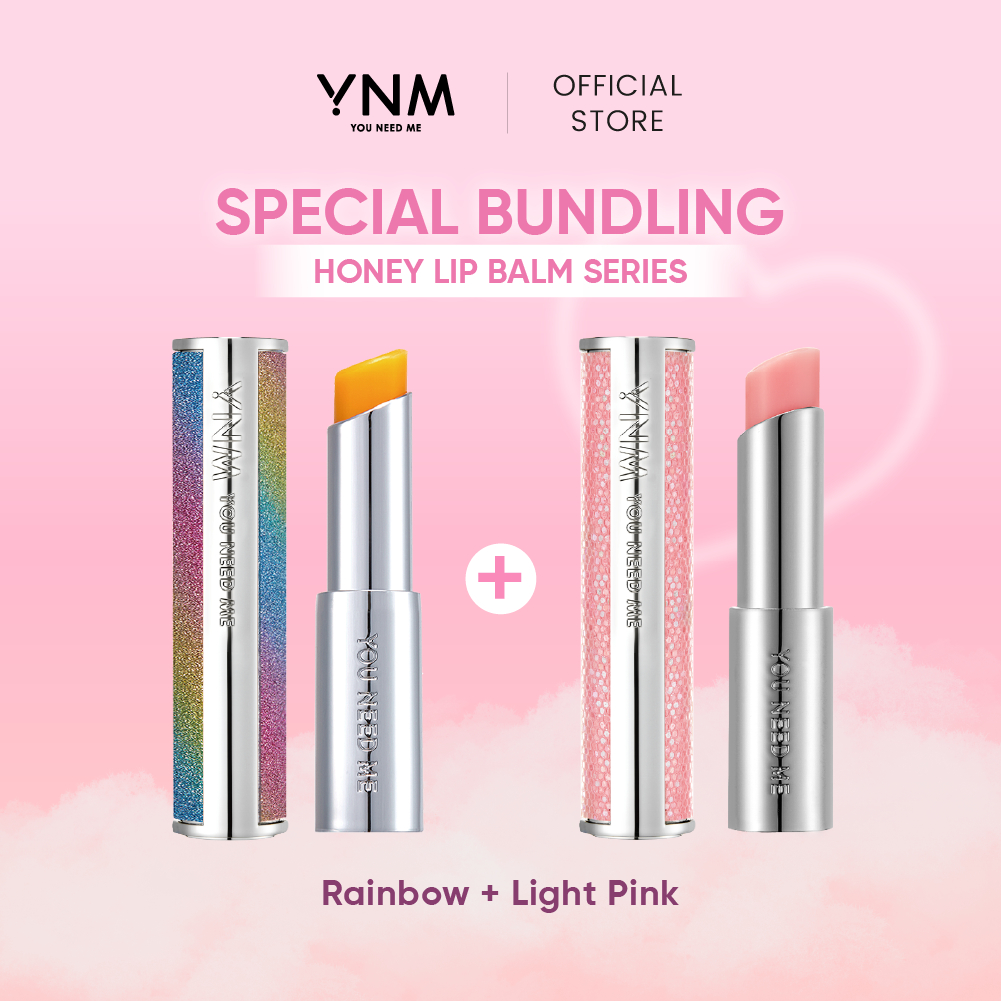 Jual YNM SPECIAL BUNDLING Honey Lip Balm Rainbow + Light Pink [FREE ...