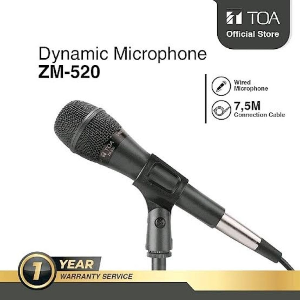 Jual TOA ZM520 original Microphone kabel TOA ZM 520 Mikrofon kabel | Shopee Indonesia