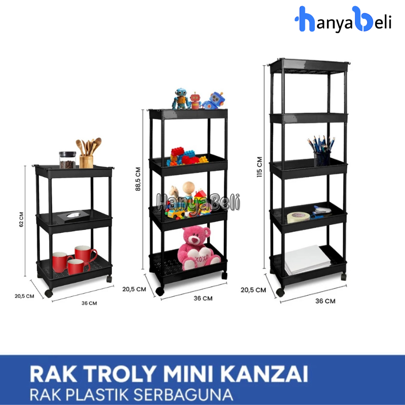 Jual Rak Troli Mini Kanzai Rak Susun Plastik Rak Toilet Rak Kamar Mandi ...