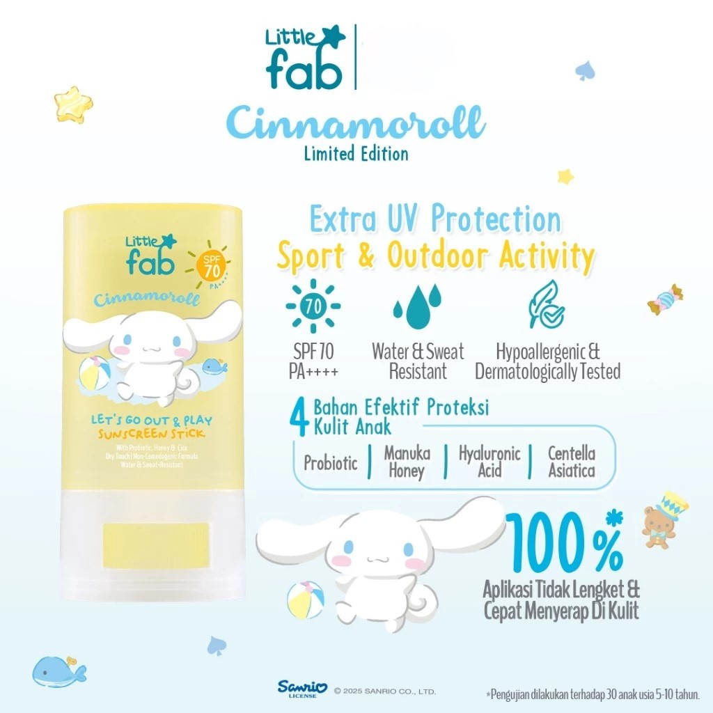 Jual Little Fab Kids - Let's Go Out & Play Sunscreen Stick | Shopee ...