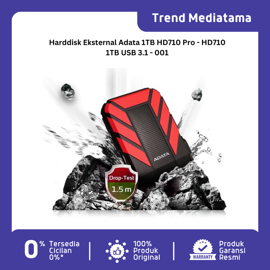 Jual ADATA HD710 Pro 1TB usb 3.1 Hardisk Eksternal Antishock ShockProof WaterProof | Shopee ...