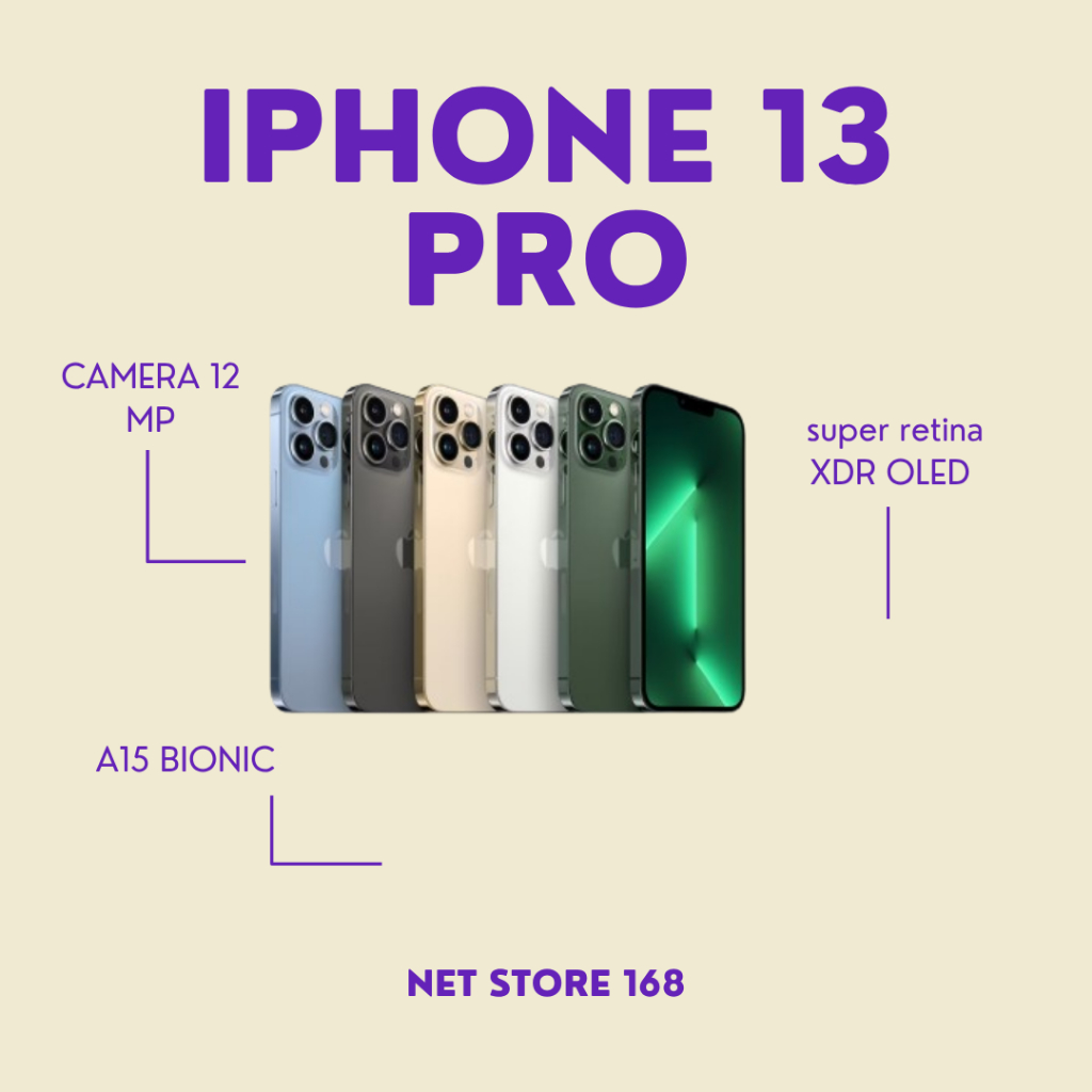 Jual ip 13 pro & promax 128gb|256gb mulus fullset murah bergaransi LCD ori | Shopee Indonesia