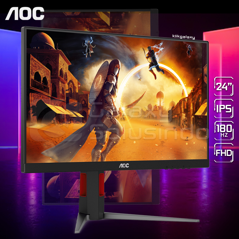 Jual AOC 24G4 24 Inch IPS 0.5ms 180Hz FHD Gaming Monitor | Shopee Indonesia