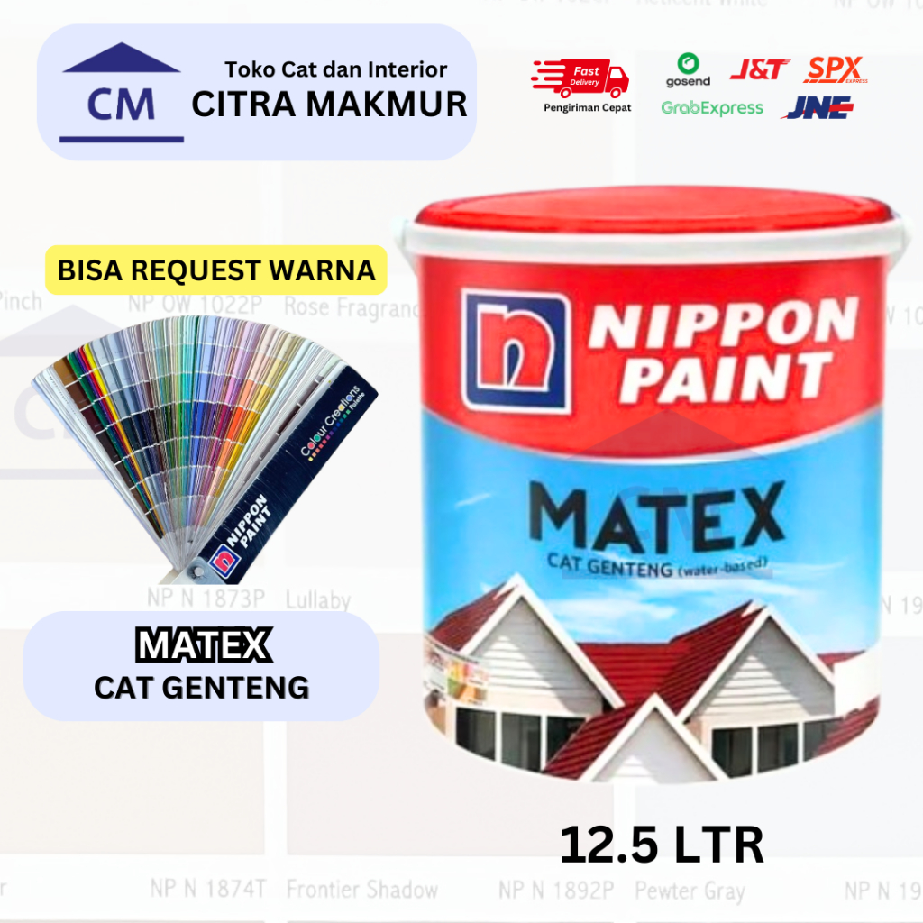 Jual Nippon Matex Cat Genteng - 12.5 ltr (BISA REQUEST DAN CUSTOM WARNA ...