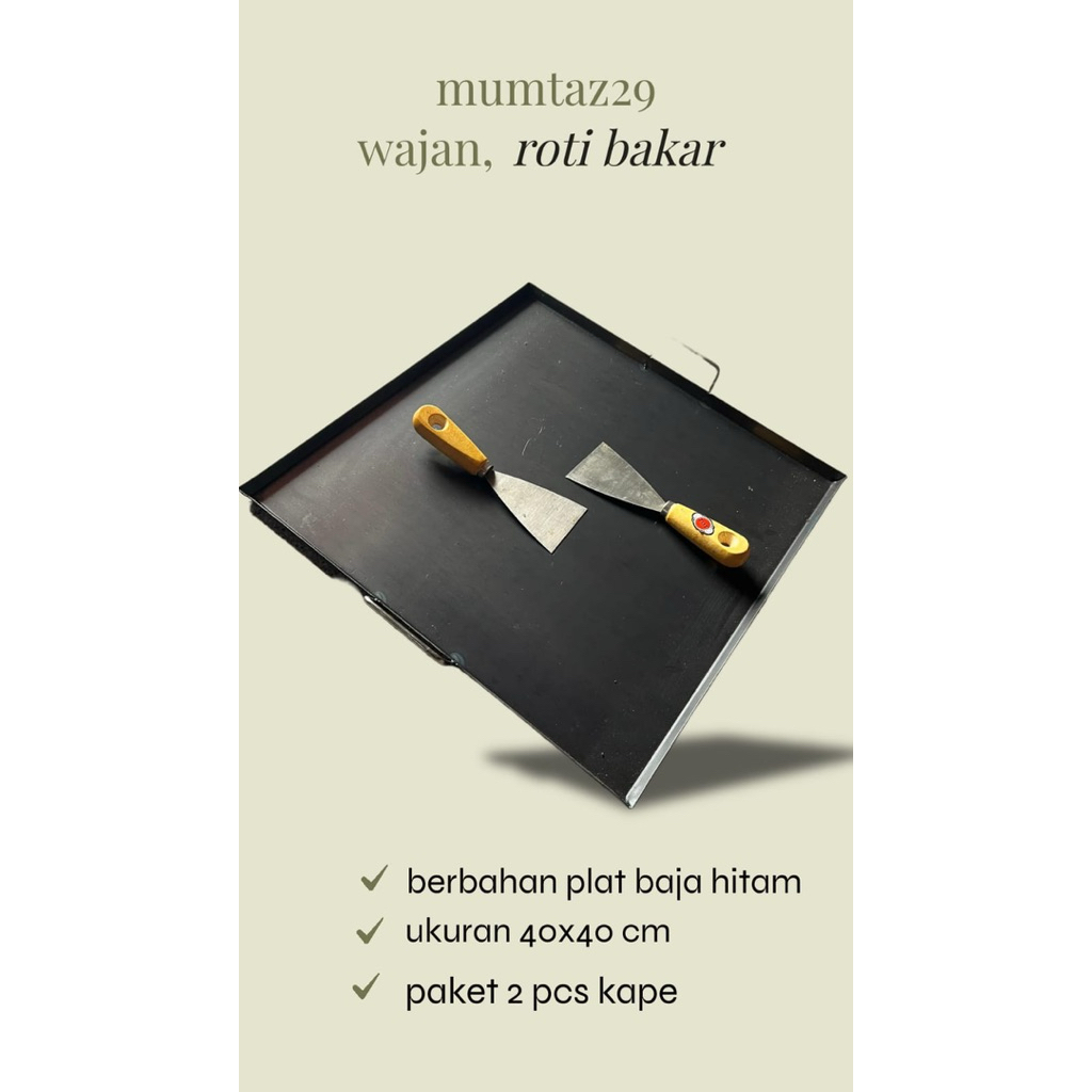 Jual wajan roti bakar paket 2pcs kape ukuran 40x40 cm | Shopee Indonesia