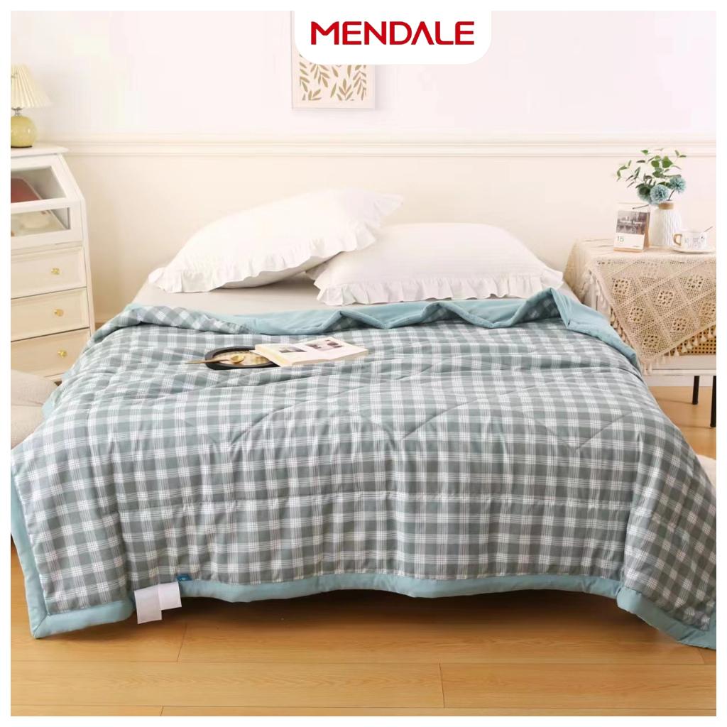 Jual Mendale Bedcover 180x200 cm Motif Kotak, Bahan Polyester | Shopee ...