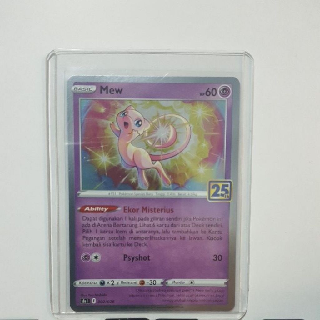 Jual Mew 25th TCG POKEMON / KARTU POKEMON BAHASA INDONESIA | Shopee ...